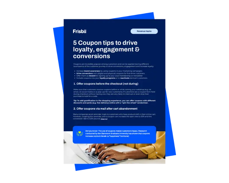 Coupon tips for your customer journey